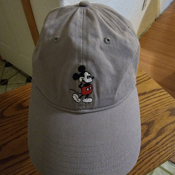 Disney | Accessories | Disney Mickey Mouse Khaki Adjustable Cap Hat ...